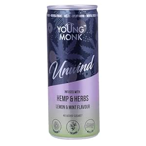 YOUNG MONK Unwind Cans Drink - Ready To Serve Fruit Beverage - Lemon ...