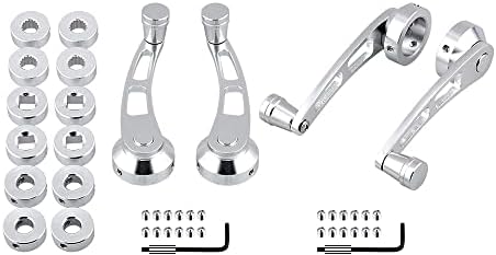 Amazon.com: Pack of 4 Chrome Billet Aluminum Window Door Crank Handle ...
