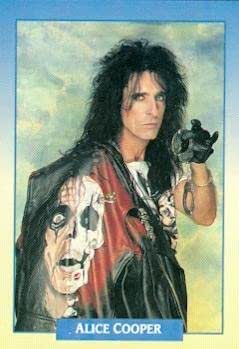 Alice Cooper trading Card (Alice Cooper) 1991 Brockum Rockcards #140 at ...