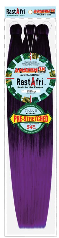 Amazon.com : Rastafri AMAZON 3X BRAID 54" Pre-stretched (BT1B/PURPLE ...