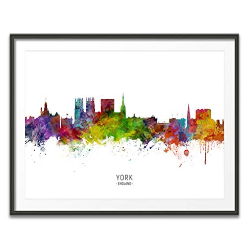 York England Skyline art print poster, unframed -6548 : Amazon.co.uk ...