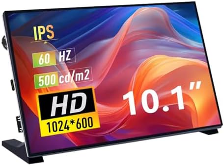 GeeekPi 7 Inch LCD Screen for Raspberry Pi, 1024x600 IPS LCD Display ...