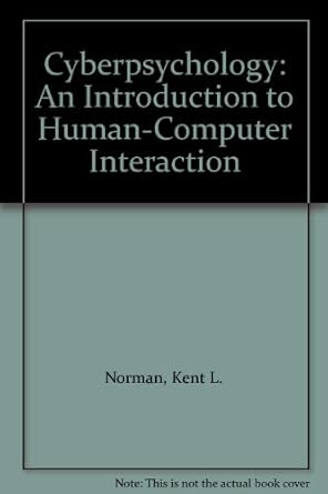 Amazon.com: Cyberpsychology: An Introduction to Human-Computer ...