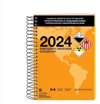 2024 Emergency Response Guidebook (ERG) - Pocket Size, Spiral Bound ...