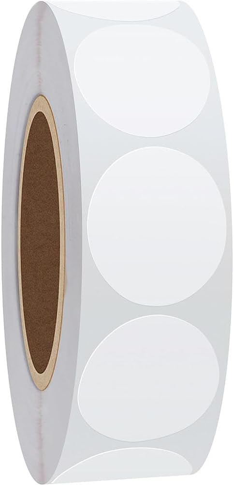 Amazon.com : Blank Clothing Labels Round Circle Stickers for Retail ...