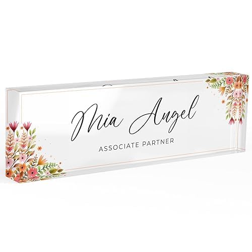 Amazon.com: Personalized Office Name Plate for Desk (#24) : Handmade ...