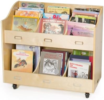 Amazon.com: Guidecraft Floor Standing Rotating Book Display: Spinning ...