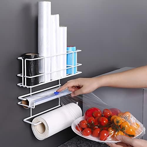 Seaseven Self Adhesive Kitchen Roll Holder Wall Mounted，Kitchen Paper ...