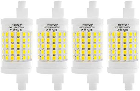 R7S LED Bulb 78mm Dimmable 10W Cold White (100-Watt Equivalent) 1000lm ...