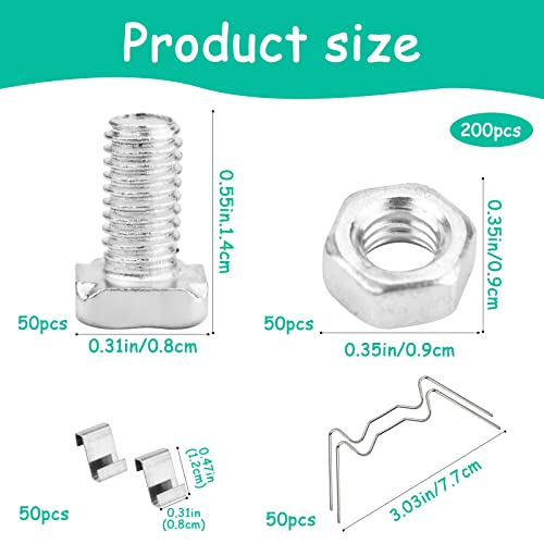 Snapklik.com : Greenhouse Glass Clips 200 Pieces Stainless Steel ...