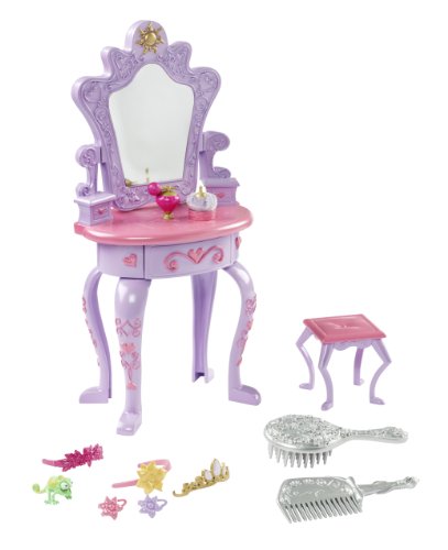 Disney Tangled Featuring Rapunzel Vanity Playset Furniture Cabinets ...
