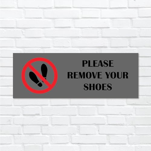 Buy SIGN EVER Please Remove Your Shoes Sign Board For Office Bank ...