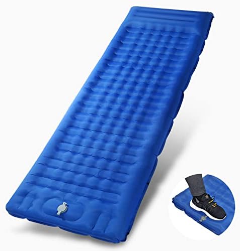 Ariesnova Camping Mat, Inflatable Sleeping Mat, Super Thick Single ...