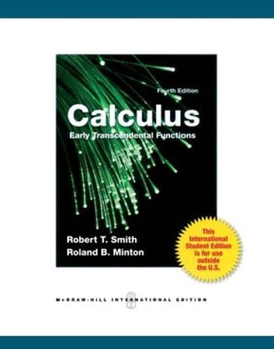 Calculus: Early Transcendental Functions: Robert T. Smith, Roland B ...