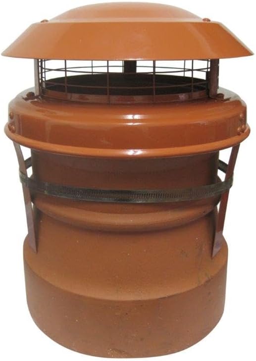 Premium TOP Anti Wind Down Draught Chimney Cowl, Bird Guard and Rain ...