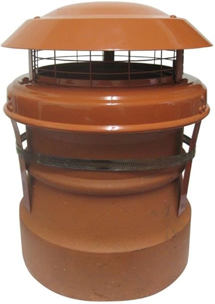 Premium TOP Anti Wind Down Draught Chimney Cowl, Bird Guard and Rain ...