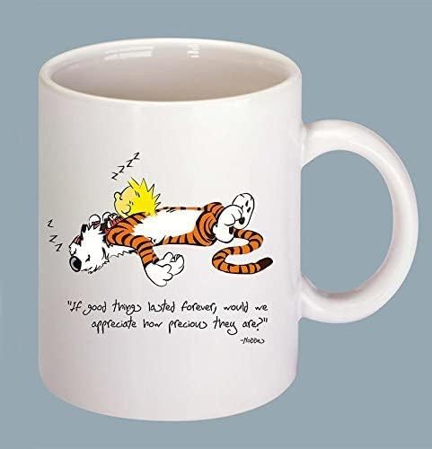 Crunchy Carrots Calvin and Hobbes Motivational Quote Mug - If Good ...
