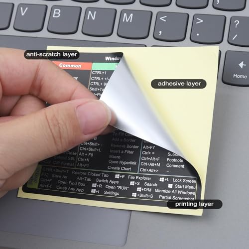 Shortcut Key Information Sticker | Windows PC Reference Keyboard ...