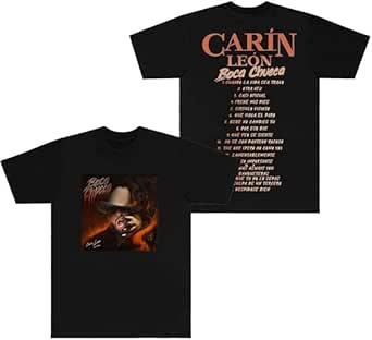 Amazon.com: Carin Leon Tour Merch Shirt Boca Chueca Tracklist Tee ...