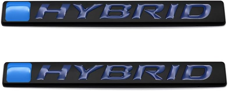 Amazon.com: 2Pc Hybrid Emblem 3D Metal Badge Door Rear Tailgate Decal ...