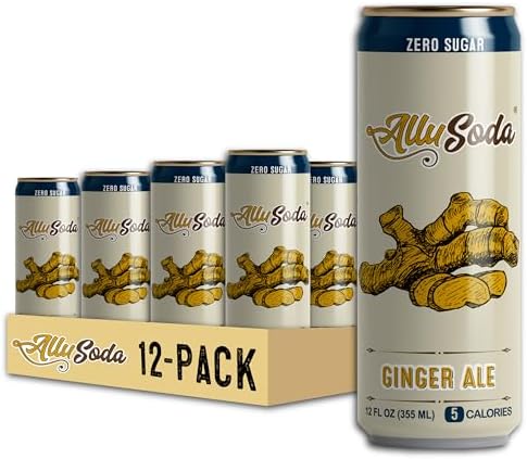 Amazon.com: AlluSoda - Zero Sugar Ginger Ale Craft Soda Naturally ...