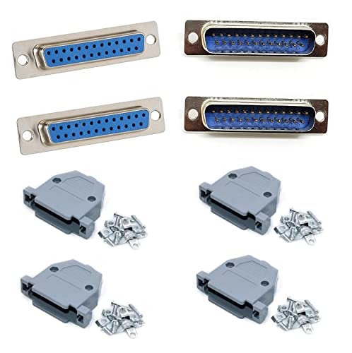 Buy ESPtronics 2 Pair DB25 Serial Connector RS232 25 Pin Double Row ...