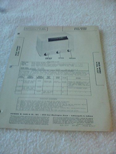 Delco Models R-1236, R-1237 PHOTOFACT set 29 folder 4719-7: HOWARD W ...