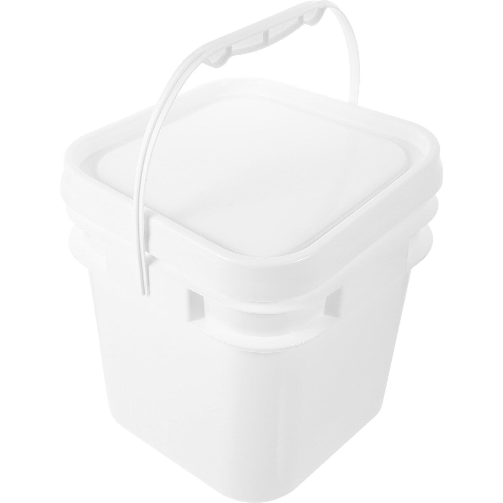 Amazon.com - Zerodeko Plastic Pails with Lid 1 Gallon Square Paint ...