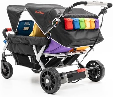 Amazon.com : Familidoo Electric 6-Seat Stroller, Baby Stroller with All ...
