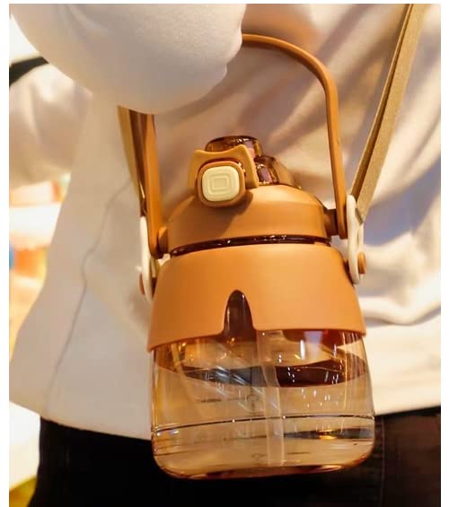 TEMSON Water Bottle – Water Bottle with Scale Marker, Large Wide Mouth ...