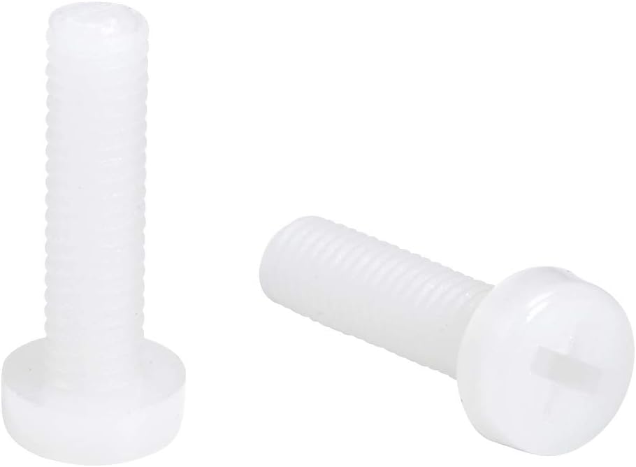 Amazon.com: uxcell M4x15mm Threaded Nylon Phillips Cross Pan Head ...