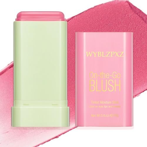 Amazon.com : Cream Blush Stick,Multi-Use Makeup Blush Stick,Blendable Long Lasting Waterproof ...