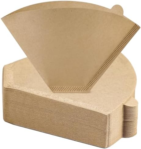 Amazon.com: 200 Count #4 Cone Coffee Filters 8-12 Cup, Unbleached ...
