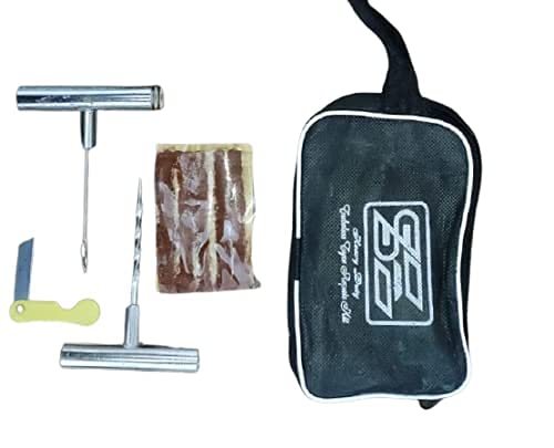 Parth Universal Tubeless Tyre Puncture Kit Emergency, Flat Tire Puncher ...