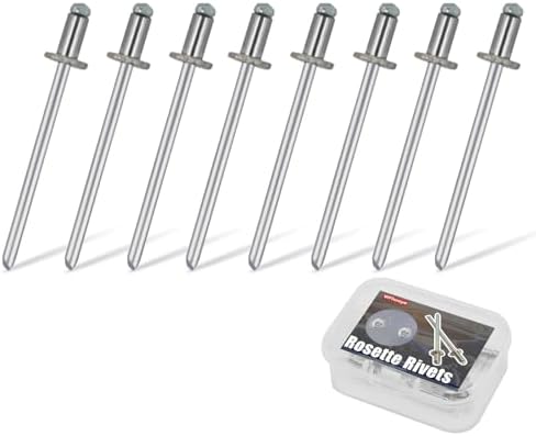 Amazon.com: Jerbor 1 Pair Nos Dash Rosette Rivets Stainless Steel Fit ...