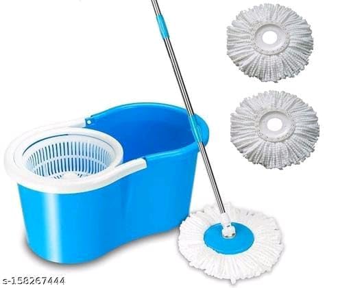 Twin 2-in-1 Bucket Spin Mop (Multi, 2 Refills), 4 Pcs : Amazon.in: Home ...