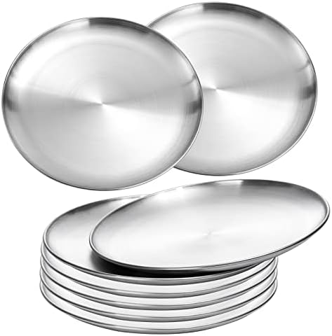 Amazon.com | Paoli 18/8 Stainless Steel Dinner Plate for Main Dishes ...