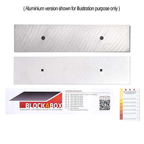 Blockabox White Anti Arson Letterbox, 320mmx75mm – BigaMart