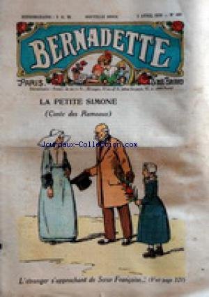Amazon.fr - BERNADETTE [No 483] du 02/04/1939 - LA PETITE SIMONE ...