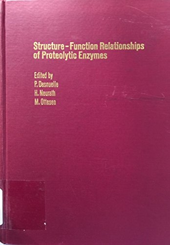 Amazon.com: Structure-Function Relationships of Proteolytic Enzymes: 9780122118500: P.D. (Ed ...