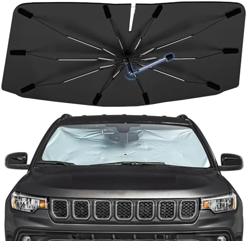 Amazon.com: Windshield Sun Shade Umbrella for Jeep Compass 2017-2025 ...