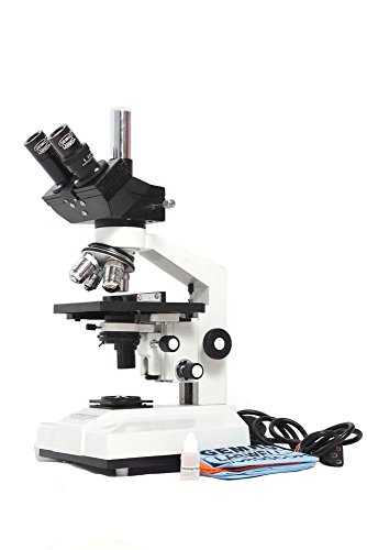 Gemkolabwell Trinocular Clinical Lab Microscope 1500X Magnification Led ...