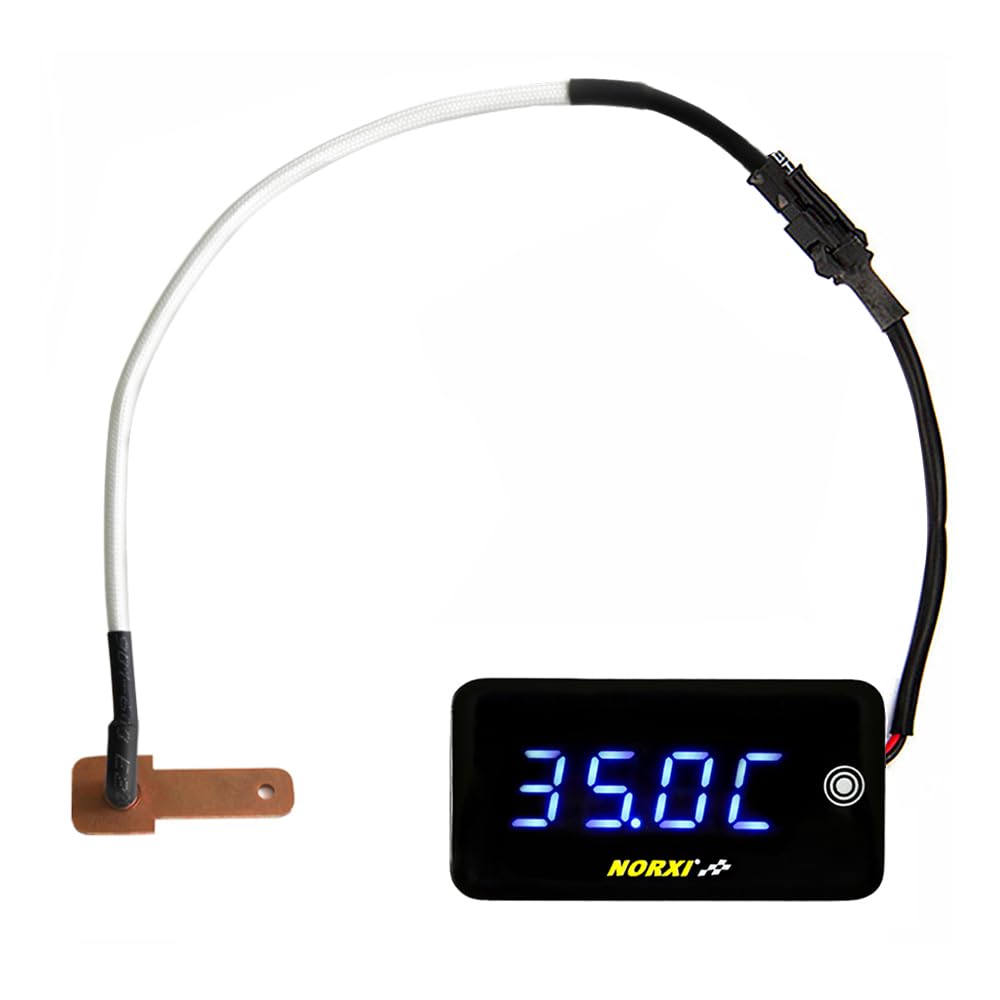 Amazon.com: Universal Motorcycle 3in1 Multifunction Gauge (Radiator ...