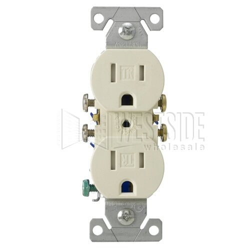 Cooper Electrical Outlet, Tamper Resistant Duplex Receptacle, 15A ...
