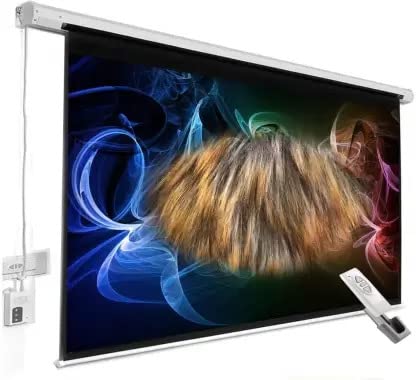 Vilro Imported Motorised Projector Screen, 7 Feet x 5 Feet, 100 Inches ...