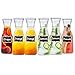 Amazon.com: Set of 6 Glass Carafe Pitcher with Lid, Water Pitcher Set ...