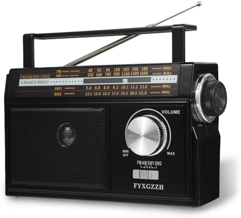 Amazon.com: FYXGZZH Radio Portable AM FM Shortwave - Battery Powered ...