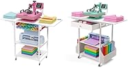 Amazon.com: 𝐂𝐫𝐚𝐟𝐢𝐭 3 Tier Movable Heat Press Table, Foldable Heat ...