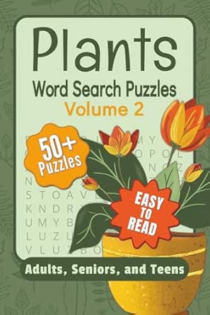 Plant Word Search Puzzles Volume 2: Word Search Puzzle Book with Easy ...