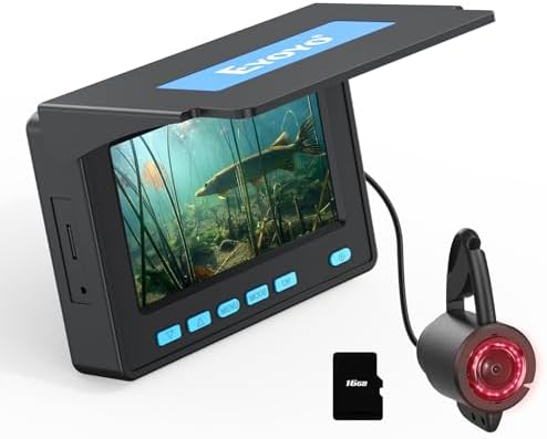 Amazon.com: Eyoyo 4.3" Underwater Fishing Camera with DVR, Ice Fishing ...